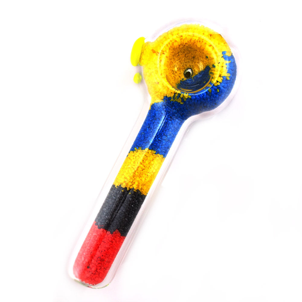 5'' Rainbow Color Frit Glass Pipe – foggingfun